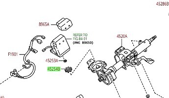 Electronic Power Steering Motor Shaft Damper 45254-28040 Genuine Toyota ...
