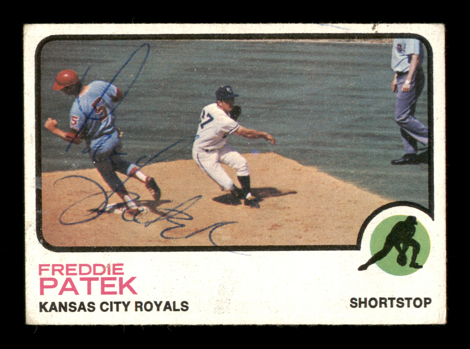 Fred "Freddie" Patek Autographed 1973 Topps Card #334 Kansas City ...