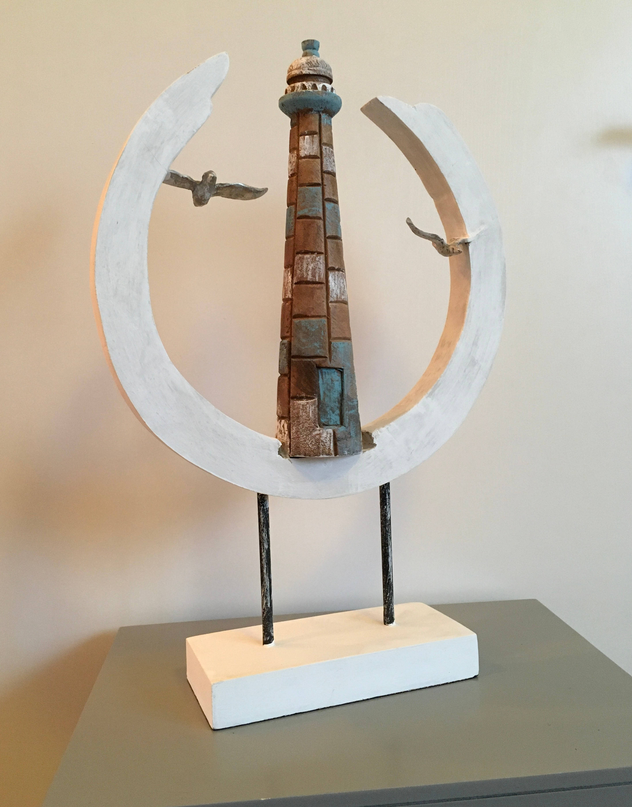 Skulptur Light of Hope Leuchtturm Maritim Seefahrt Moderne Deko aus ...