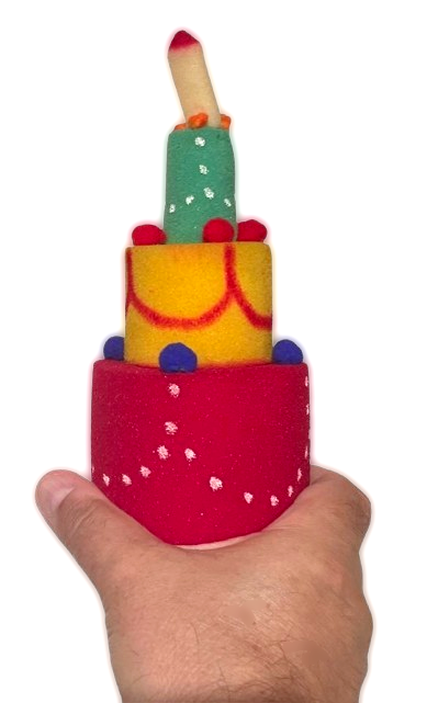 SPONGE BIRTHDAY CAKE For Chick Pan Production Magic Trick Prop Foam ...