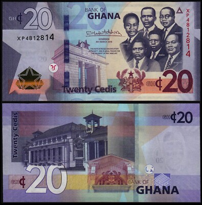 GHANA 20 CEDIS (P48) 2019 UNC | eBay