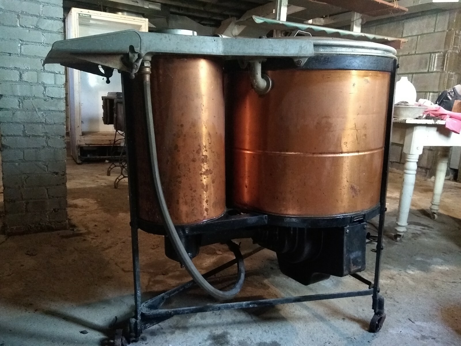 Antique Copper Washing Machine. Patent in 1912 | eBay