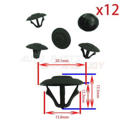 12x Nylon Hood Insulation Pad Clips for Mercedes-Benz W203 W204 W207 ...