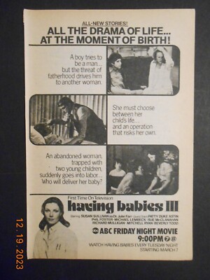 1978 Susan Sullivan Patty Duke Phil Foster TV Movie Series AD Having ...