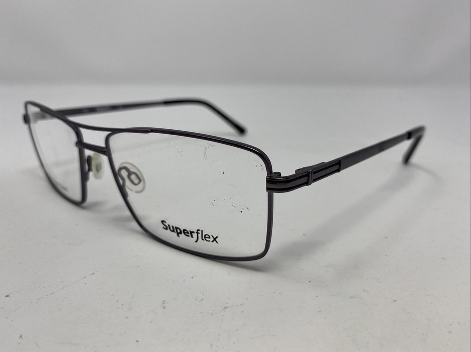 Superflex SF-510 C.2 57-17-150 Gunmetal Metal Full Rim Eyeglasses Frame ...
