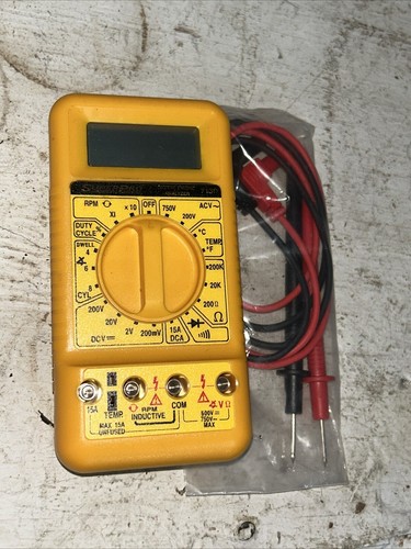 Superpro Digital Engine Analyzer 7139 Temp Volts RPM ACV 9volt Leads😇💯 ...