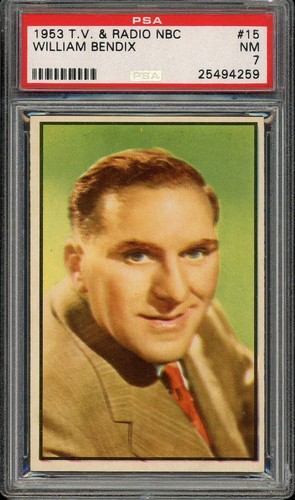 1953 TV & Radio NBC #15 William Bendix PSA 7 | eBay