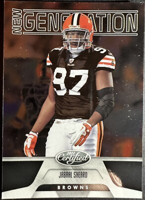2011 Certified Football #187 Jabaal Sheard RC 682/999 Cleveland Browns ...