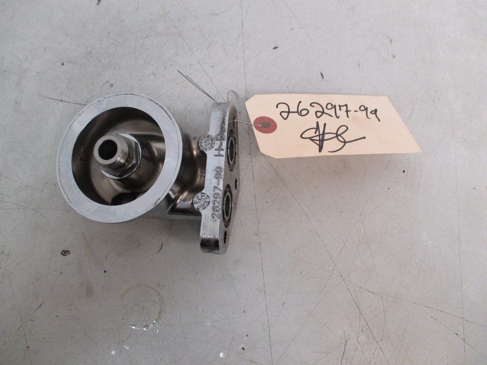 Harley Davidson Chrome Oil Filter Adapter Housing Engine 26297-99 Twin ...