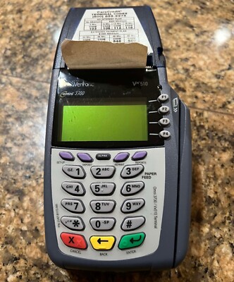 Verifone Omni 3730 Vx 510 Credit Card Terminal Reader Receipt PNTR w/o ...