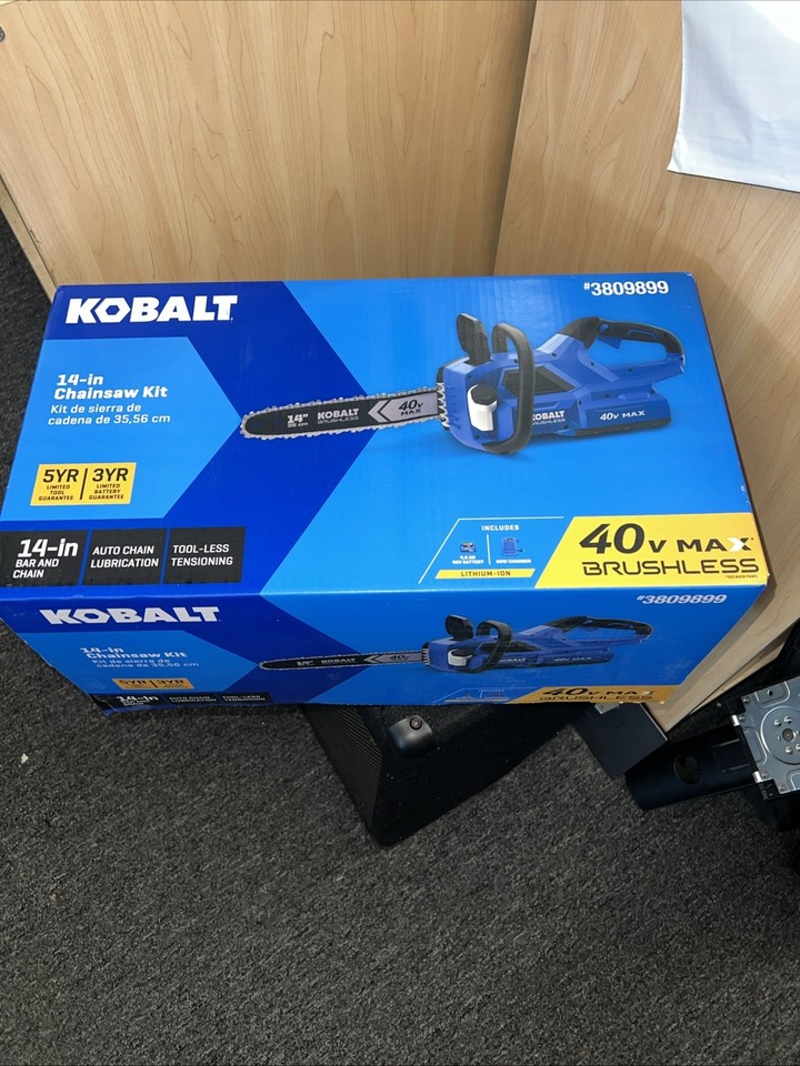 New Kobalt 40v 14" Chainsaw- #KCS 1040A-03 (Battery and Charger Sold ...