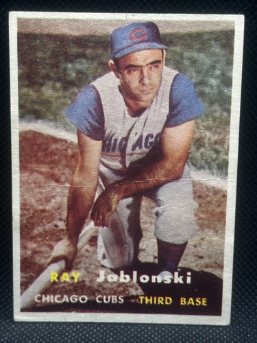 1957 57 Topps Baseball #218 RAY JABLONSKI * VG * CUBS * | eBay