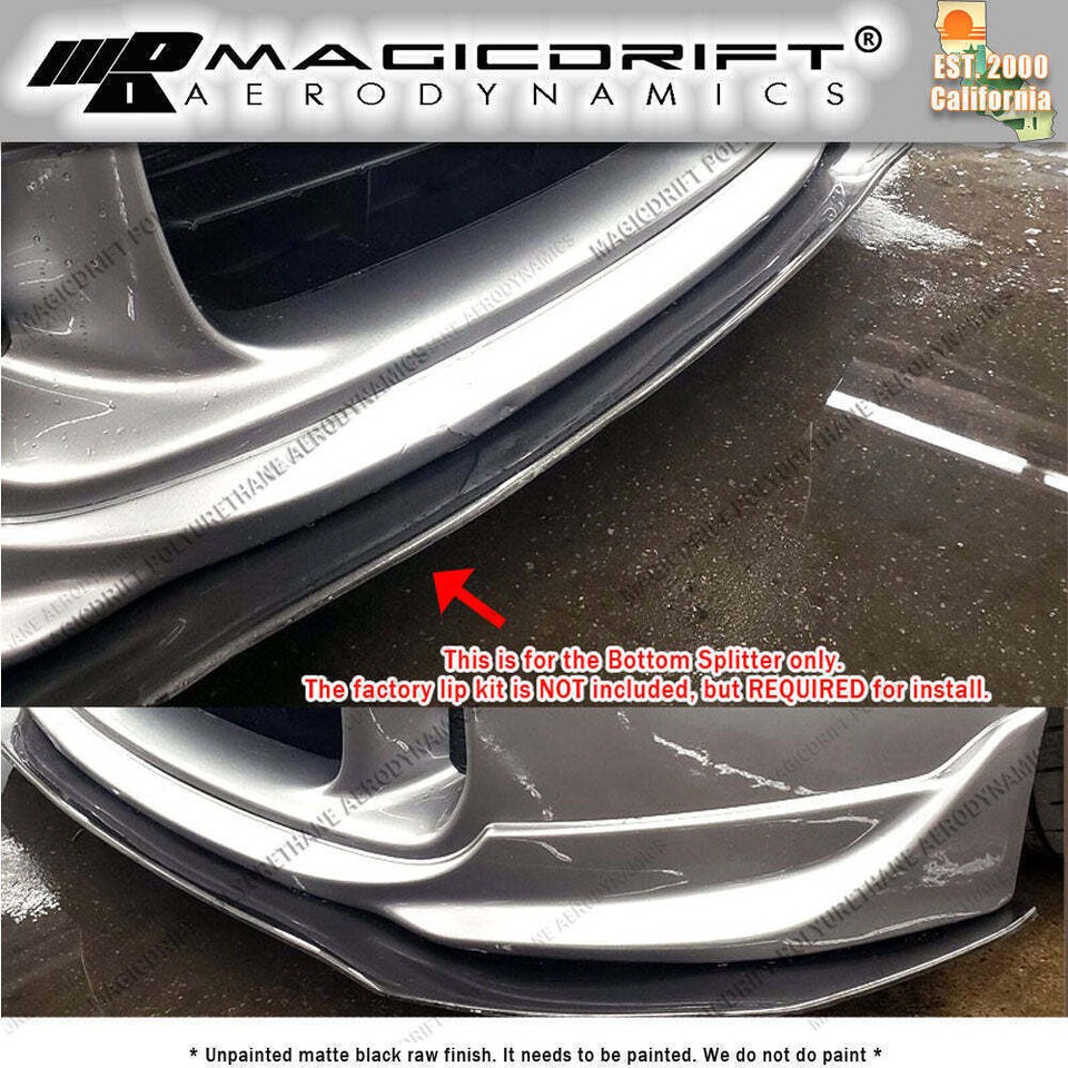 2004-2009 Honda AP2 S2000 Front Bumper Flat Chin Splitter Bottom Lip ...