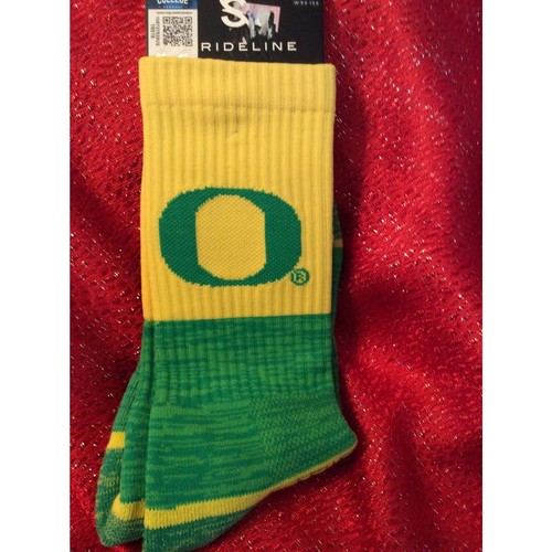 NWT Strideline Oregon Ducks Socks College M 8-12 W 9.5-13.5 Thick Knit ...