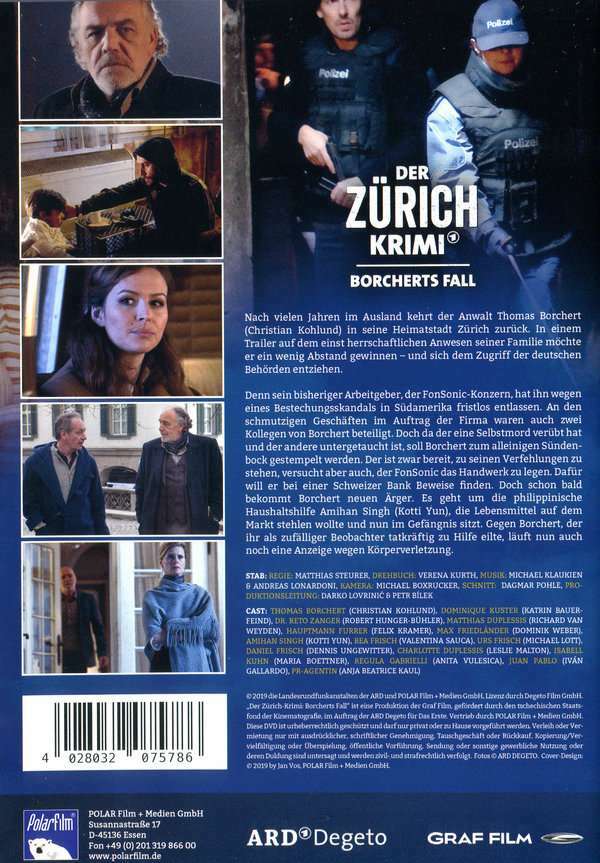 The Zurich Crime: Borchert's Fall: Episode 1 (New, DVD, Polar Film ...