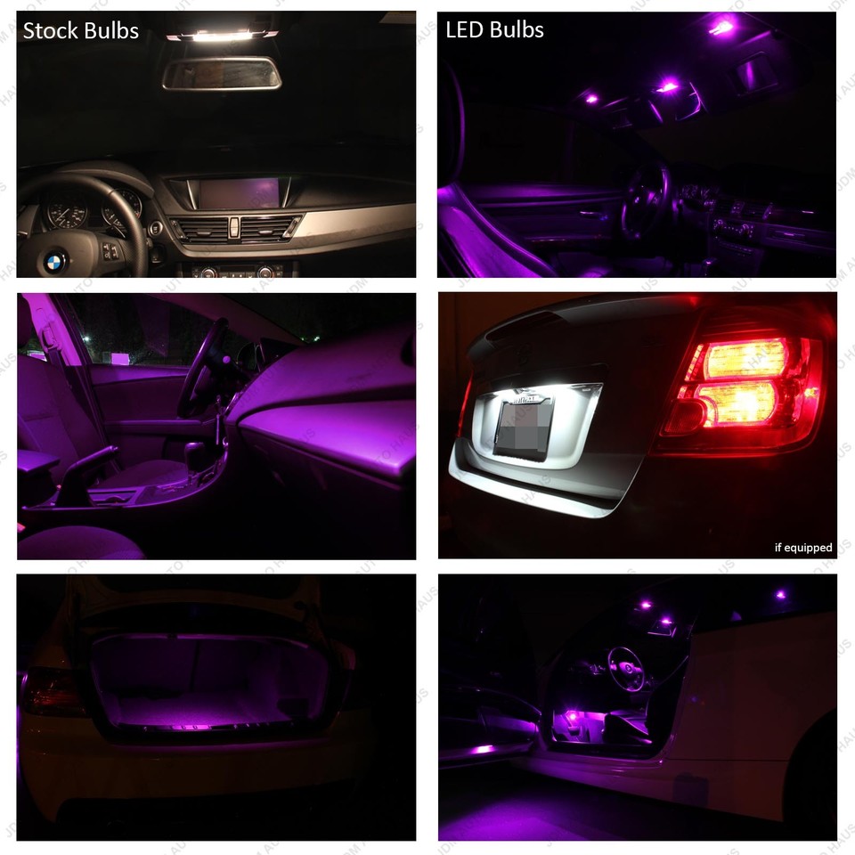11x Purple Interior Map Dome LED Lights Package Kit Fit 2011-2015 Kia ...