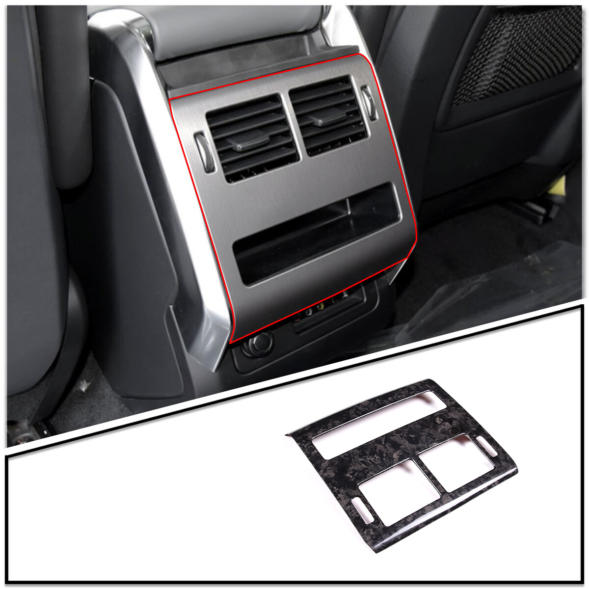 Forged pattern Rear Air Outlet Vent Cover Trim For Range Rover Sport ...