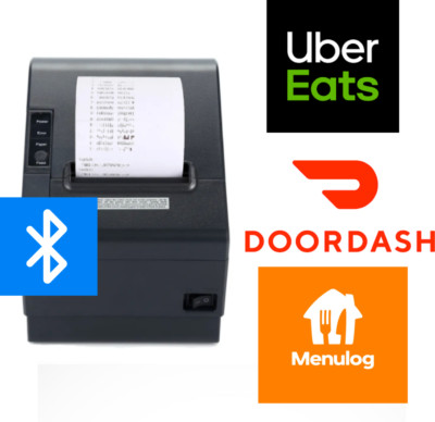 DailyPOS 80mm Bluetooth Thermal Receipt Printer for Uber Eats Doordash ...