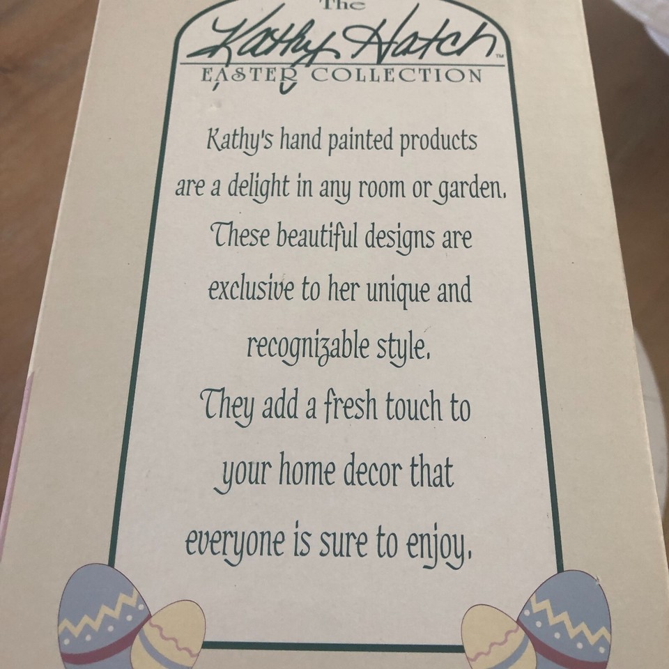 Kathy Hatch Collection Easter Basket In Original Box-READ FULL ...