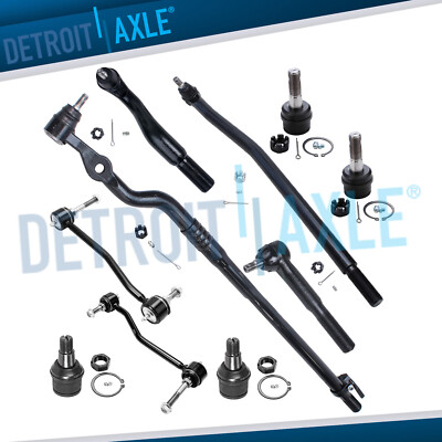 4WD Front Drag Link Tie Rod End Ball Joints for Ford Excursion F-250 ...