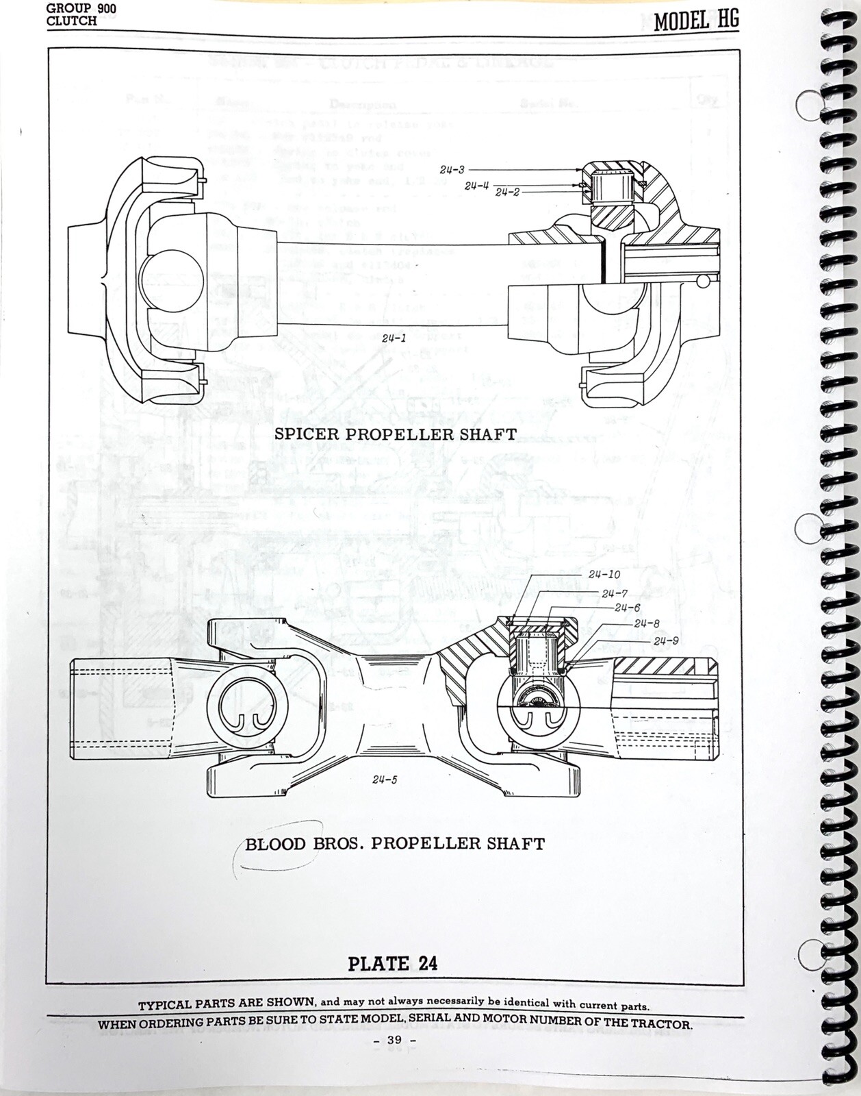 'Blood Brothers' Driveshaft Rebuild Kit - Cletrac, Oliver-Cletrac HG ...