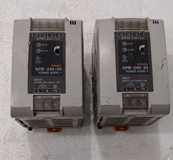 POWER SUPPLY AUTONICS SPB-240-24 240W 10A 24VDC INPUT 100-240VAC DIN RAIL MOUNT | eBay