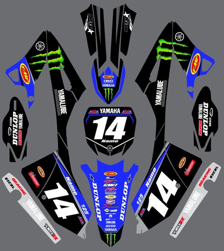 Graphics for Yamaha YZ 125 YZ125 2022 Decals stickers shrouds | eBay