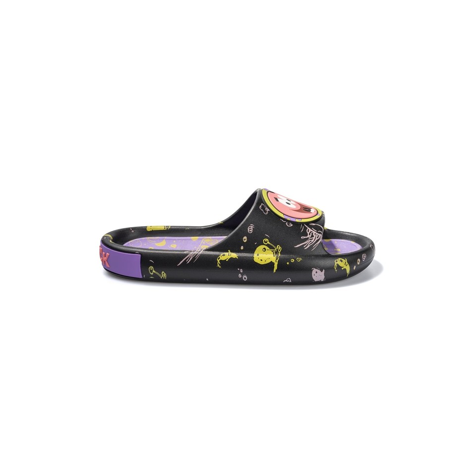 Nickelodeon SpongeBob SquarePants Men’s Black Graphic Slide Sandals ...