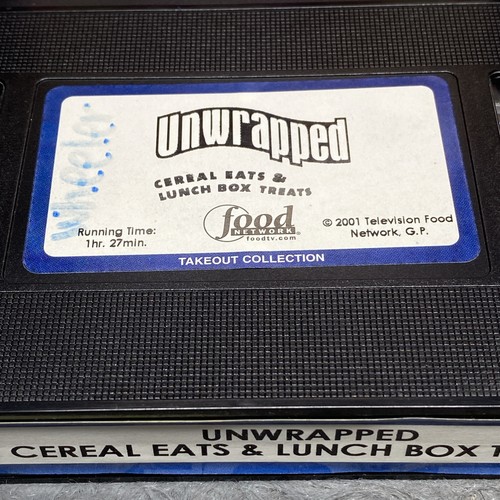 Unwrapped: Cereal Eats & Lunch Box Treats VHS 2002 Marc Summers Food ...