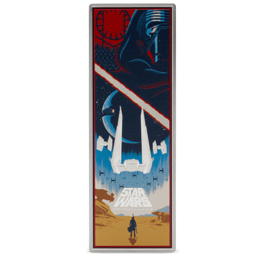 2025 Agoro Star Wars The Forces Awakens 3 oz Colorized Silver Poster ...