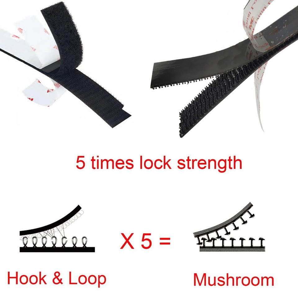 Dual Lock Fastener 1in x 2in 8pcs Reclosable Interlocking Tape Heavy ...