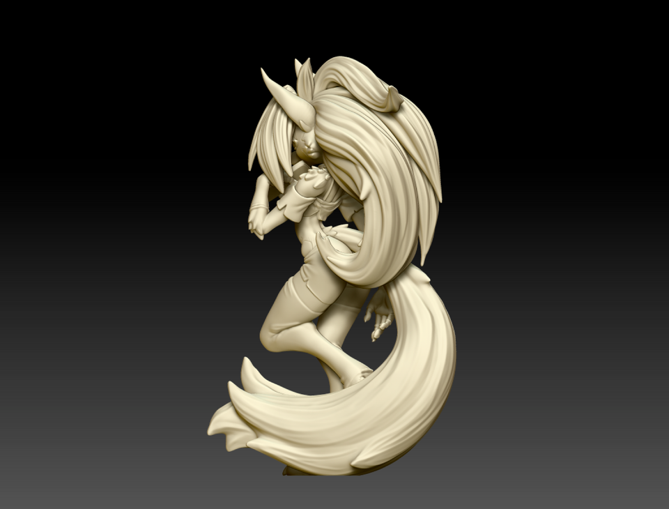Loona, Helluva Boss V2 Wolf Girl Pinup Fantasy Miniature DnD Tabletop ...