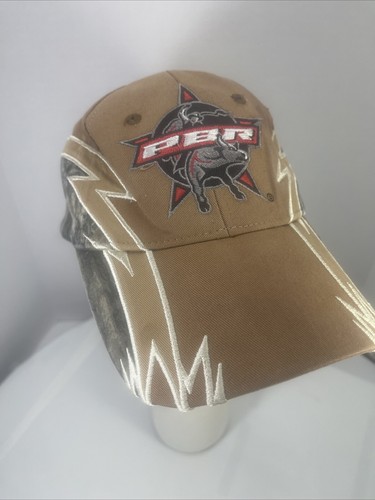 Baseball Hat Professional Bull Riders PBR Camouflage Lightning ...