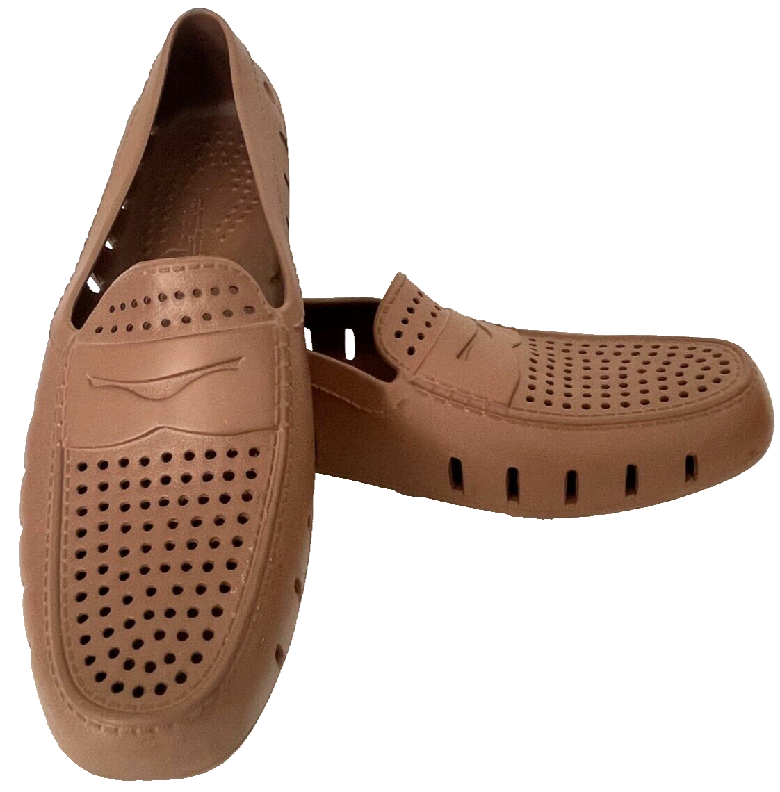 Floaters Mens Brown Casual Rubber Loafer Shoes Slip On Waterproof Low ...