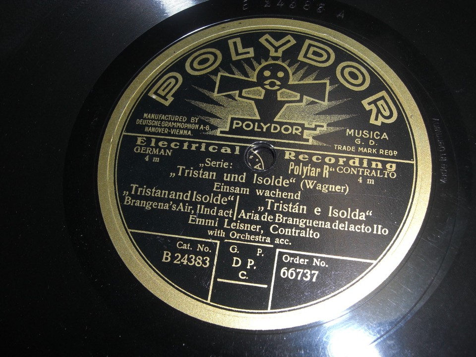 EMMI LEISNER POLYDOR 78 RPM RECORD 66737 WAGNER OPERA | eBay
