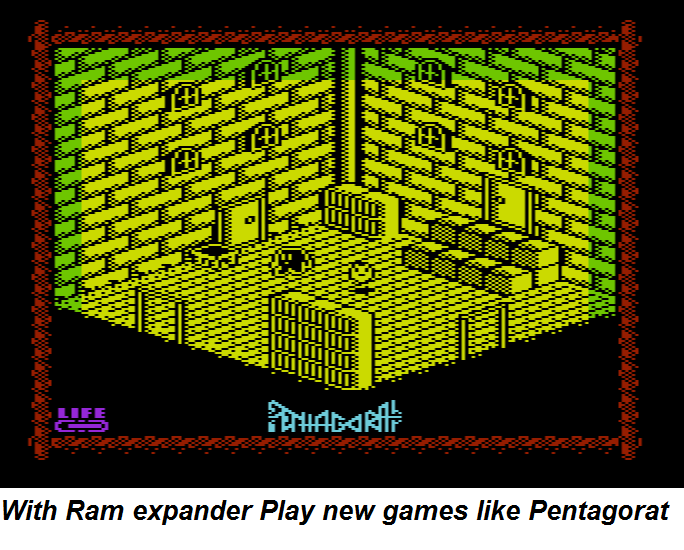 VIC-20 Commodore 32KB RAM Cartridge w/ Built in Diagnostics & Games ...