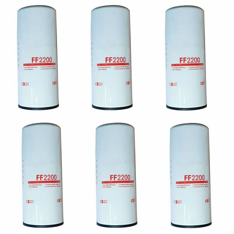 6X Replace Fleetguard FF2200 Fuel Filter 4088272 4920586 For Cummins ...