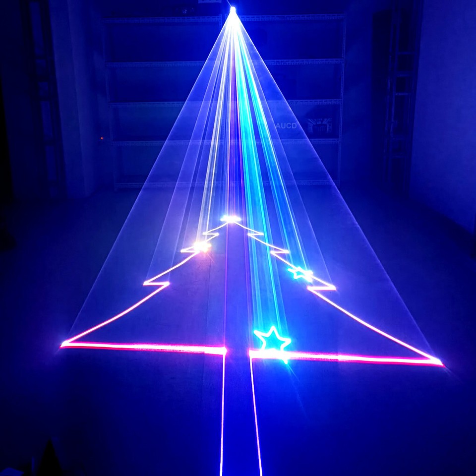 iOS Android App 5W RGB Laser Projector Lights Beam Disco DMX Show Stage ...