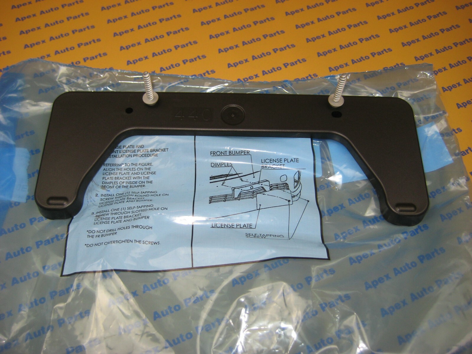Toyota Highlander Front License Plate Bracket Mount with Bolts OEM 2014 ...