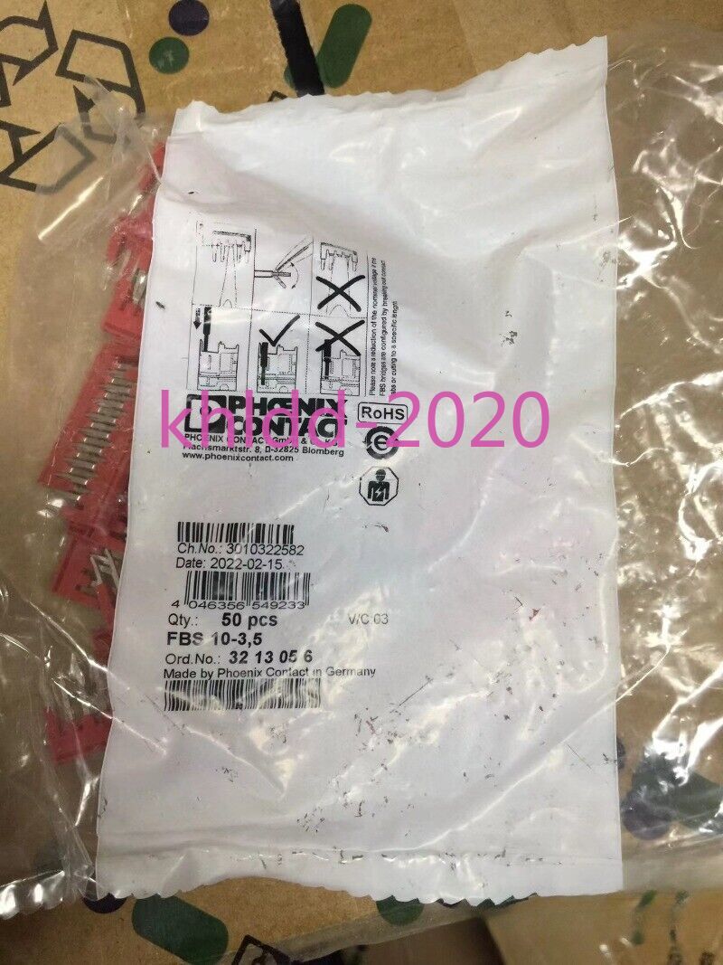 50pcs Phoenix Contact Plug and play bridge connectors FBS 10-3.5 ...
