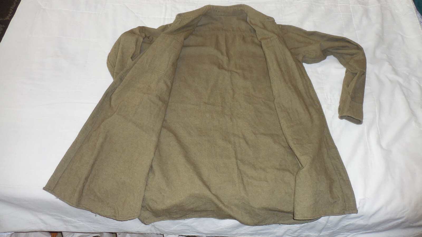 CANADIAN ARMY / CANADA KOREAN WAR ERA THICK WOOL UNIFORM SHIRT 15X32 ...