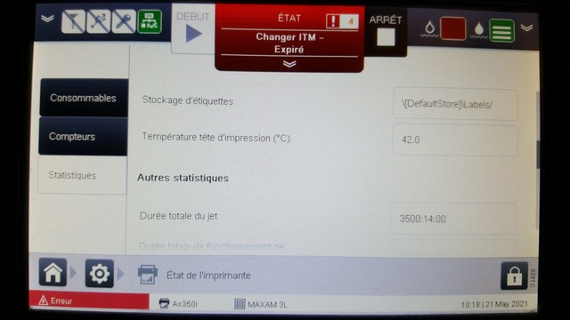 Domino AX350I Industrial Continuous Inkjet Marking System for sale ...