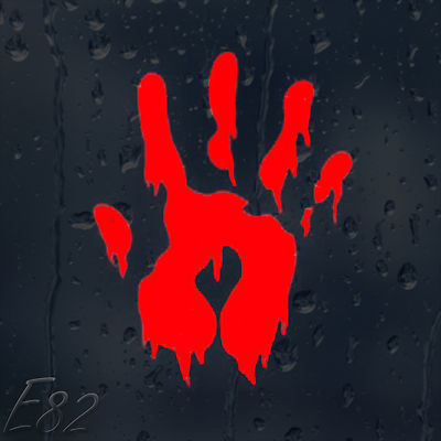 Zombie Bloody Hand Print Car Decal Vinyl Sticker | eBay UK