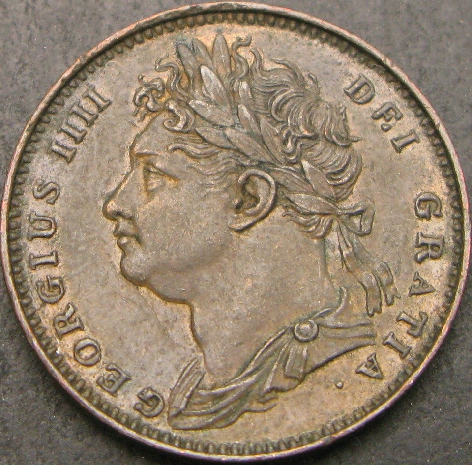 GREAT BRITAIN 1 Farthing 1821 - Bronze - XF - 1577 ¤ | eBay