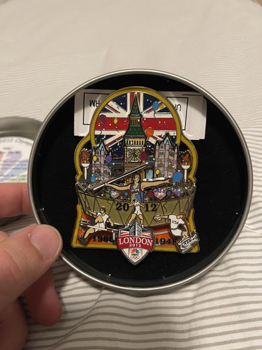 RARE London 2012 Olympic Games Charles Fazzino Pin #2 Original Tin 59/ ...