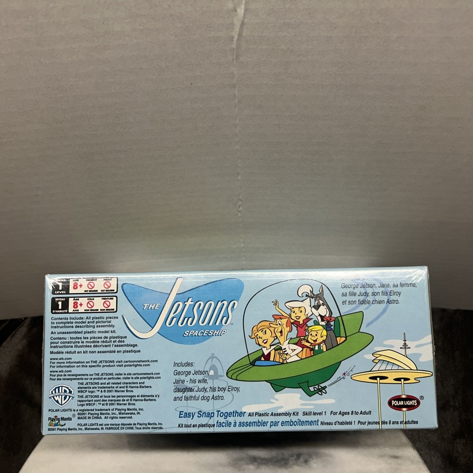Jetsons Spaceship Model Kit Polar Lights w/Figures George, Jane, Judy ...