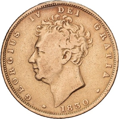 [#1121553] Great Britain, George IV, Sovereign, 1830, London, Gold, VF ...