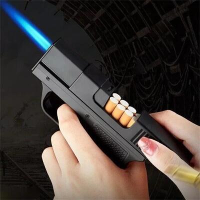 Unique Butane Cigarette LIGHTER & CASE Adjustable Jet Torch Flame ...