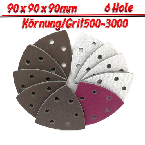 Mouse Sanding Sheets Mouse Palm Sander Sandpaper 6 Hole Triangle ...