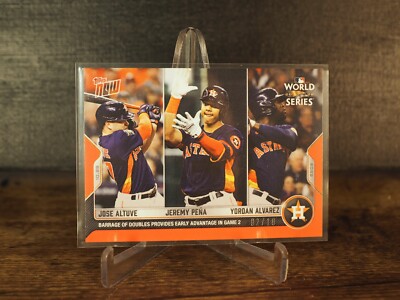 2022 Topps Now #1138 Jose Altuve & Jeremy Peña & Yordan Alvarez Red ...